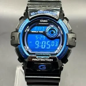 Casio | Accessories | Casio Gshock G890a Glossy Black Blue Dial Digital ...